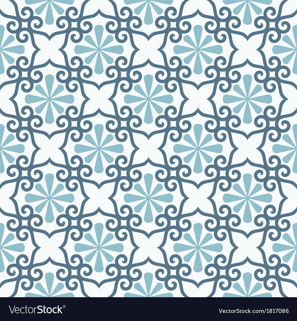 Seamless pattern with floral elements Royalty Free Vector