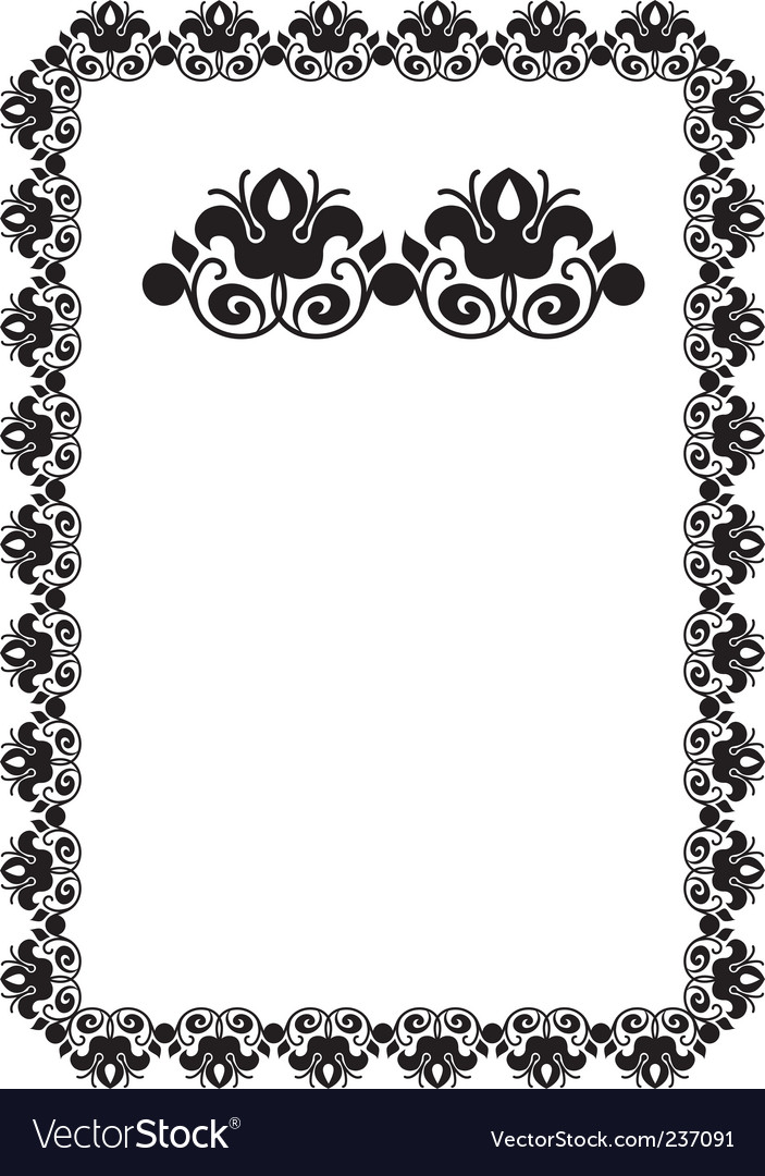 Black frame Royalty Free Vector Image - VectorStock