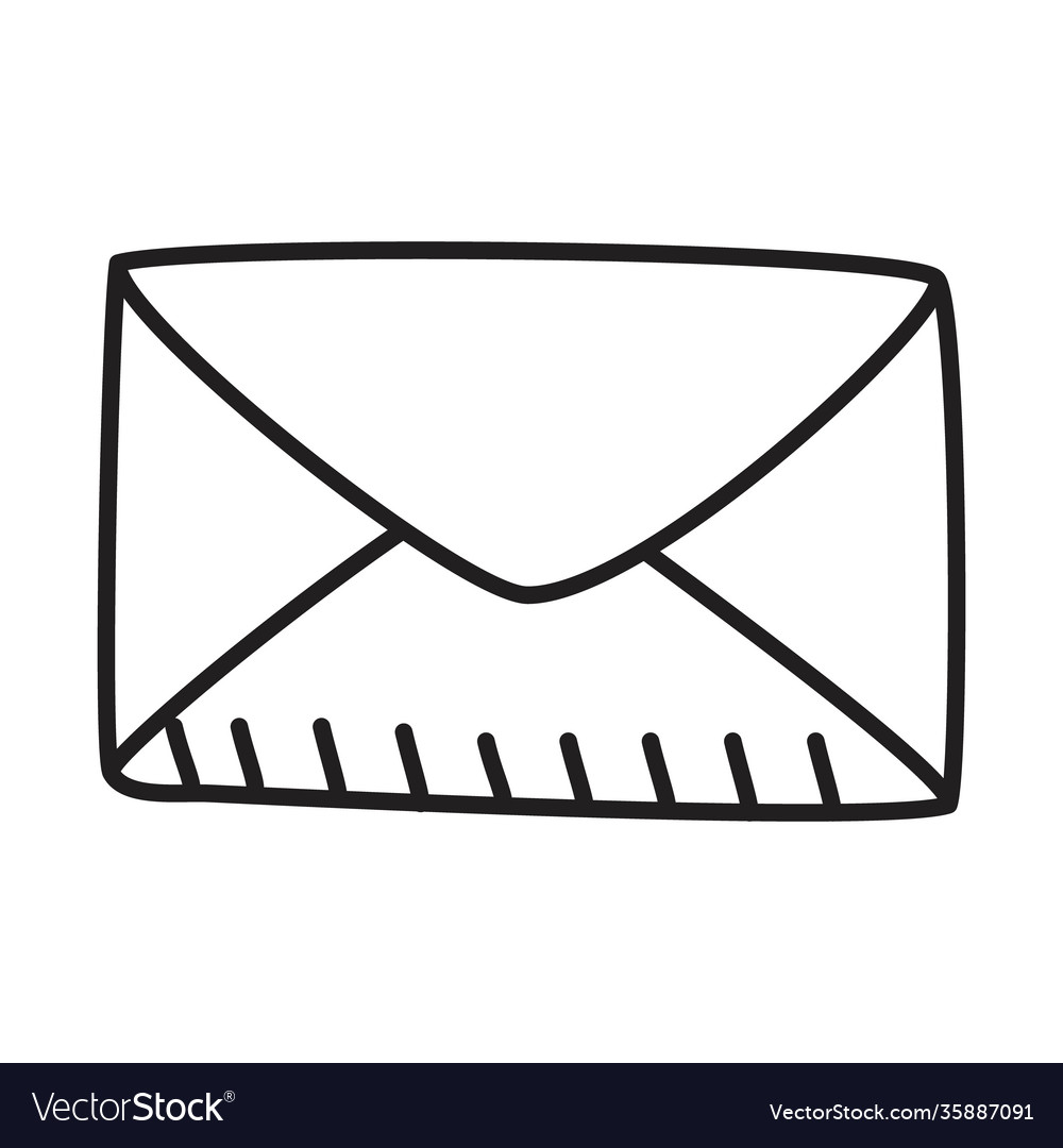 Envelope icon image line style Royalty Free Vector Image