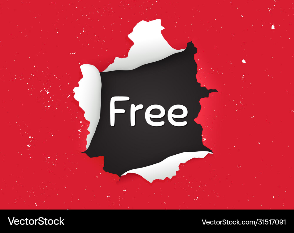 Free symbol special offer sign Royalty Free Vector Image