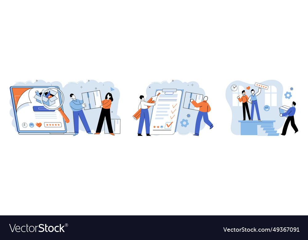 Process management effective organization Vector Image