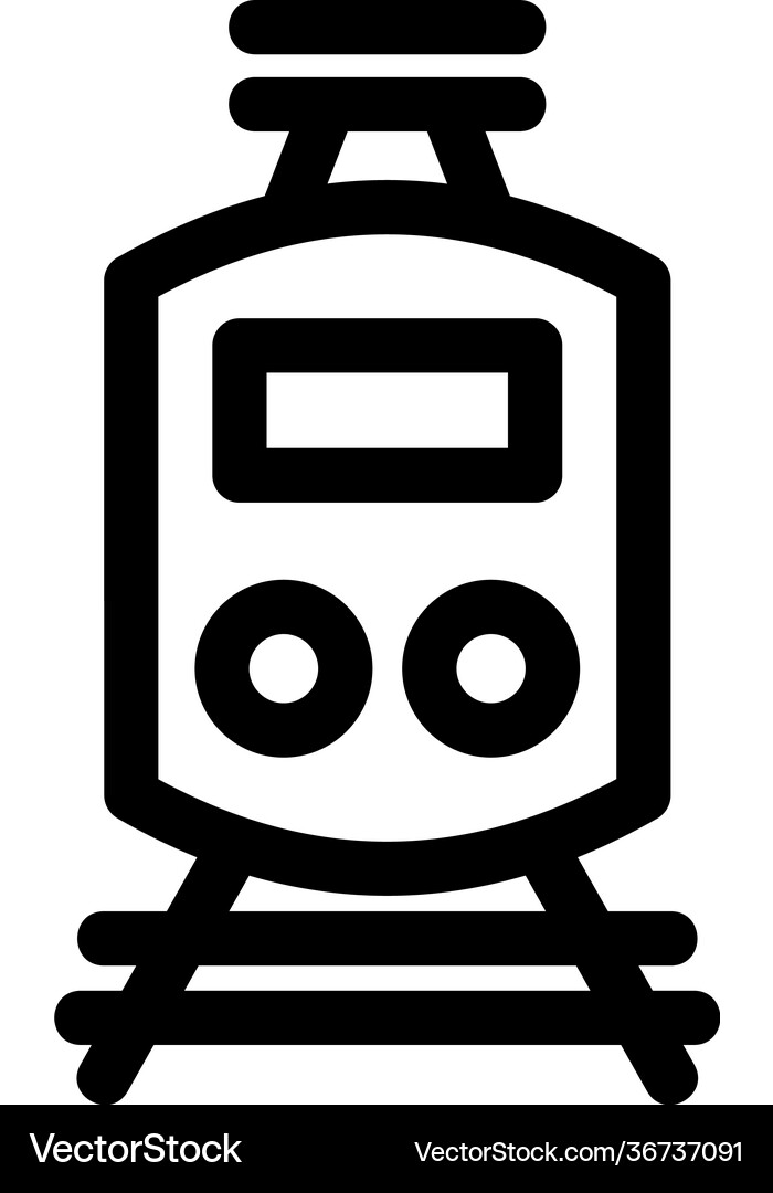Train icon or logo isolated sign symbol Royalty Free Vector