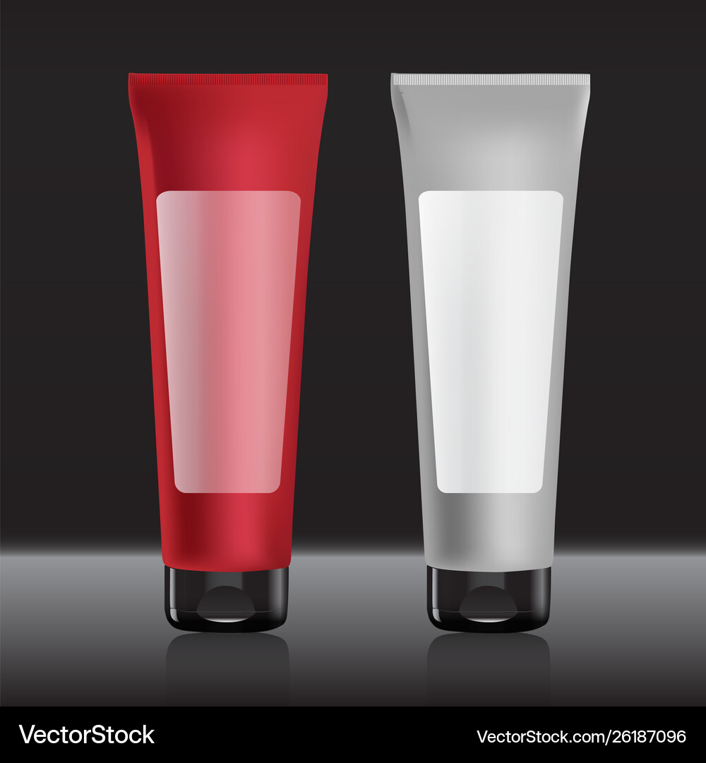 Cosmetics products template realistic cosmetic Vector Image