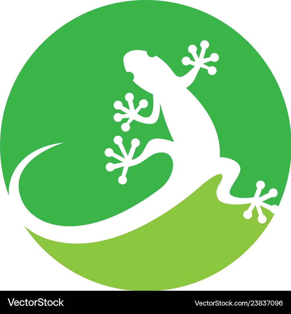 Lizard logo template Royalty Free Vector Image
