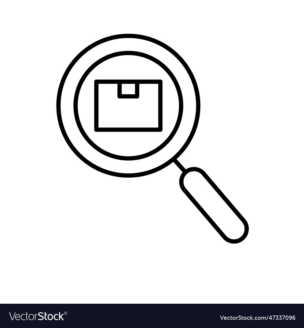 Parcel tracking icon Royalty Free Vector Image