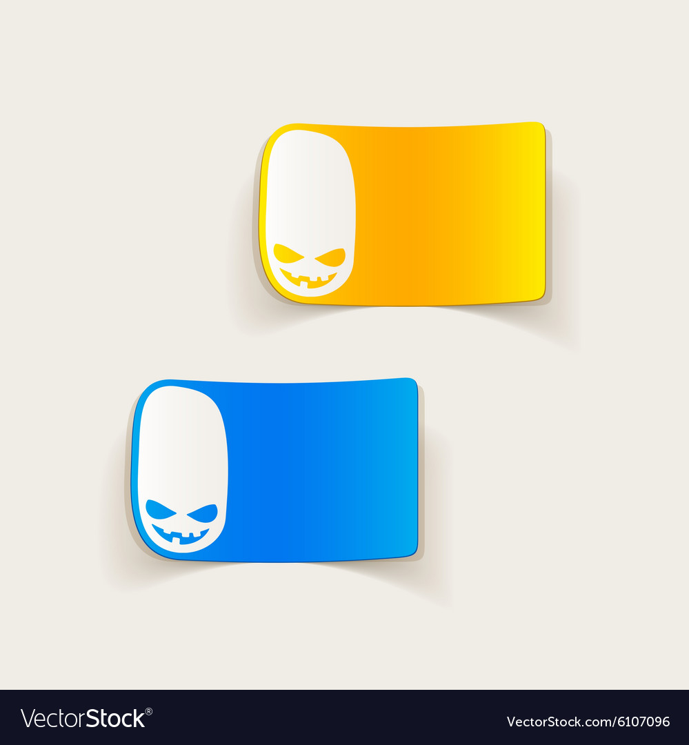 Realistic design element monster Royalty Free Vector Image