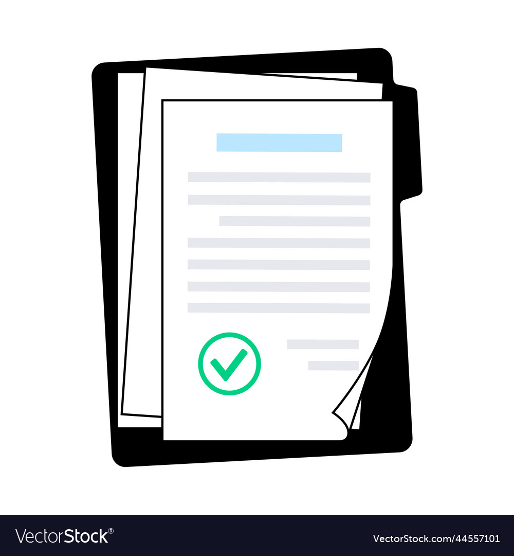 Approve document concept Royalty Free Vector Image Approve document concept Royalty Free Vector Image