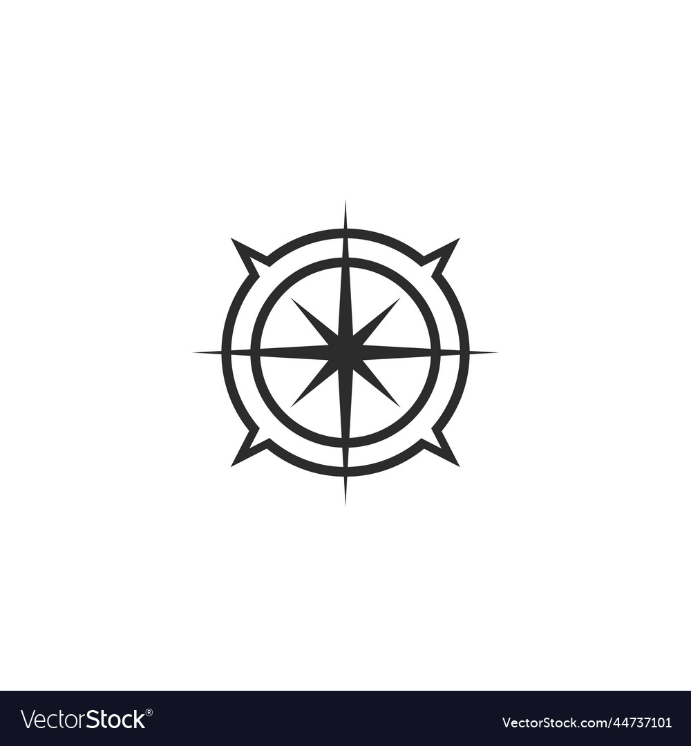 Compass icon template Royalty Free Vector Image