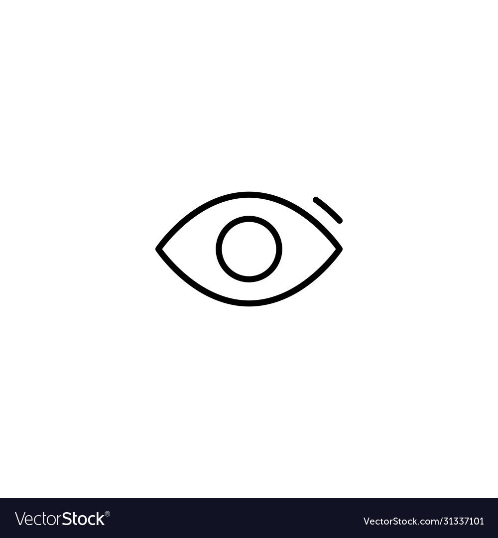 Eye View Icon - Optical Royalty Free Vector Image