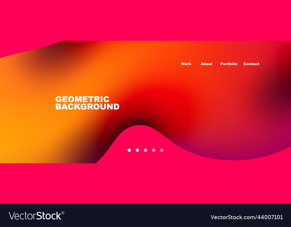 Flowing gradient colors and round elements Vector Image