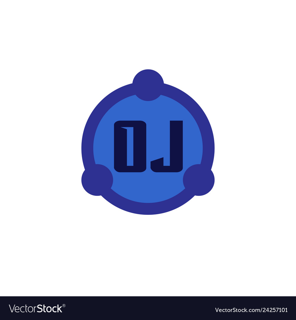 Initial letter logo oj template design Royalty Free Vector