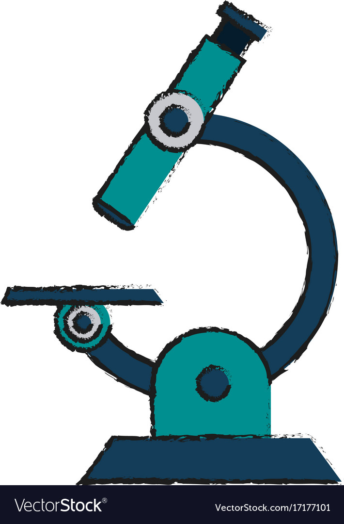 Isolated microscope design Royalty Free Vector Image