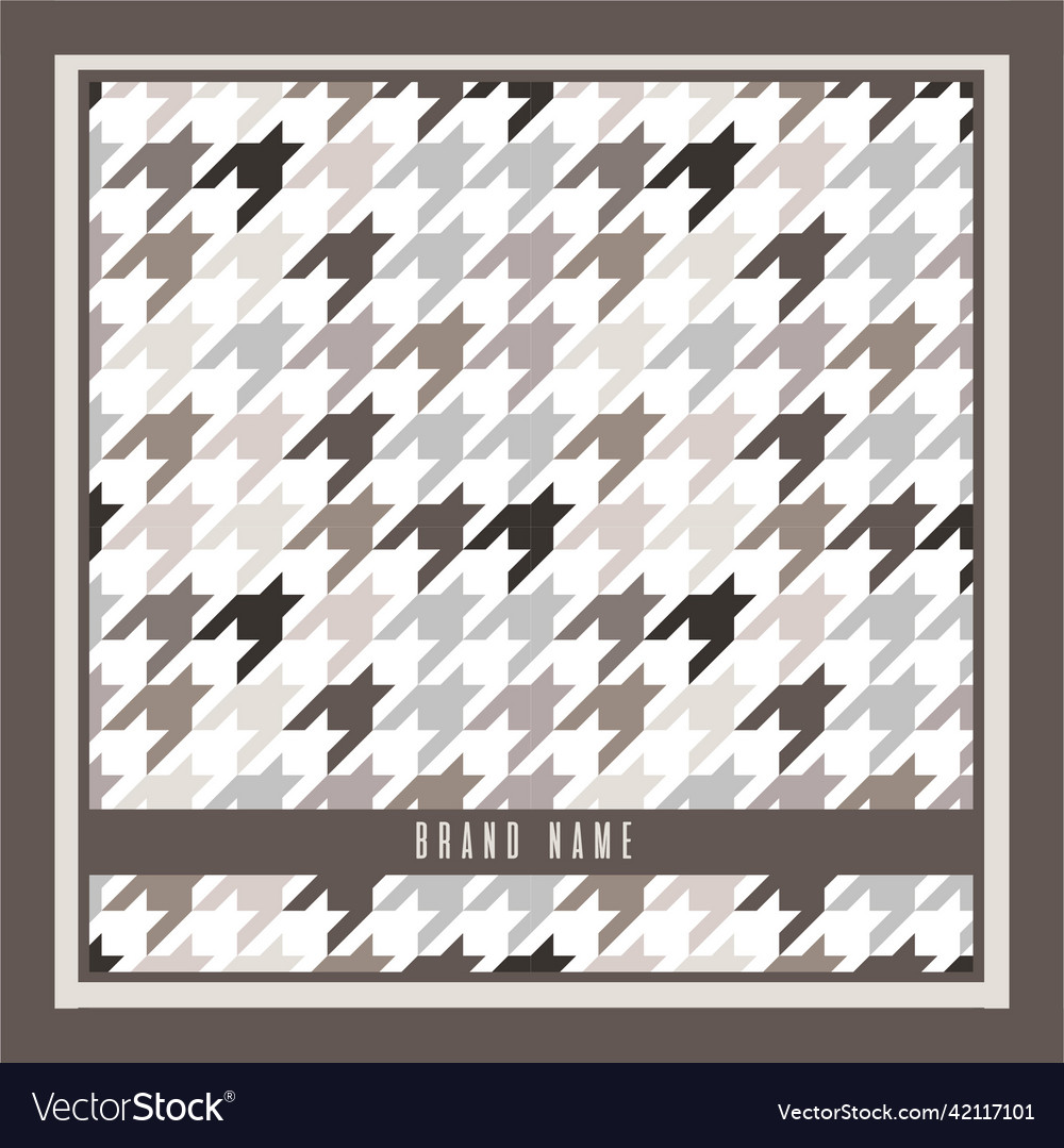 Silk checkered scarf pattern Royalty Free Vector Image