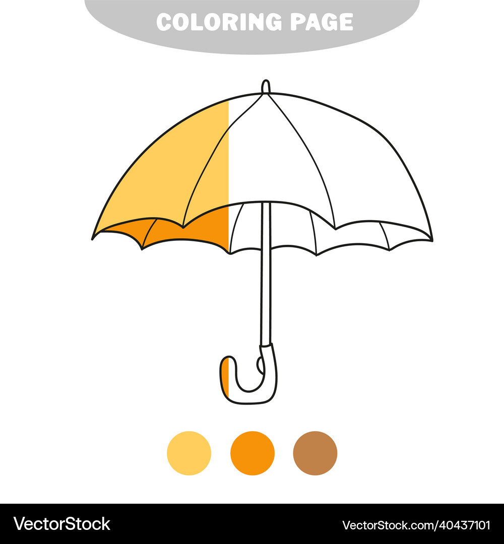 Simple coloring page - black Royalty Free Vector Image