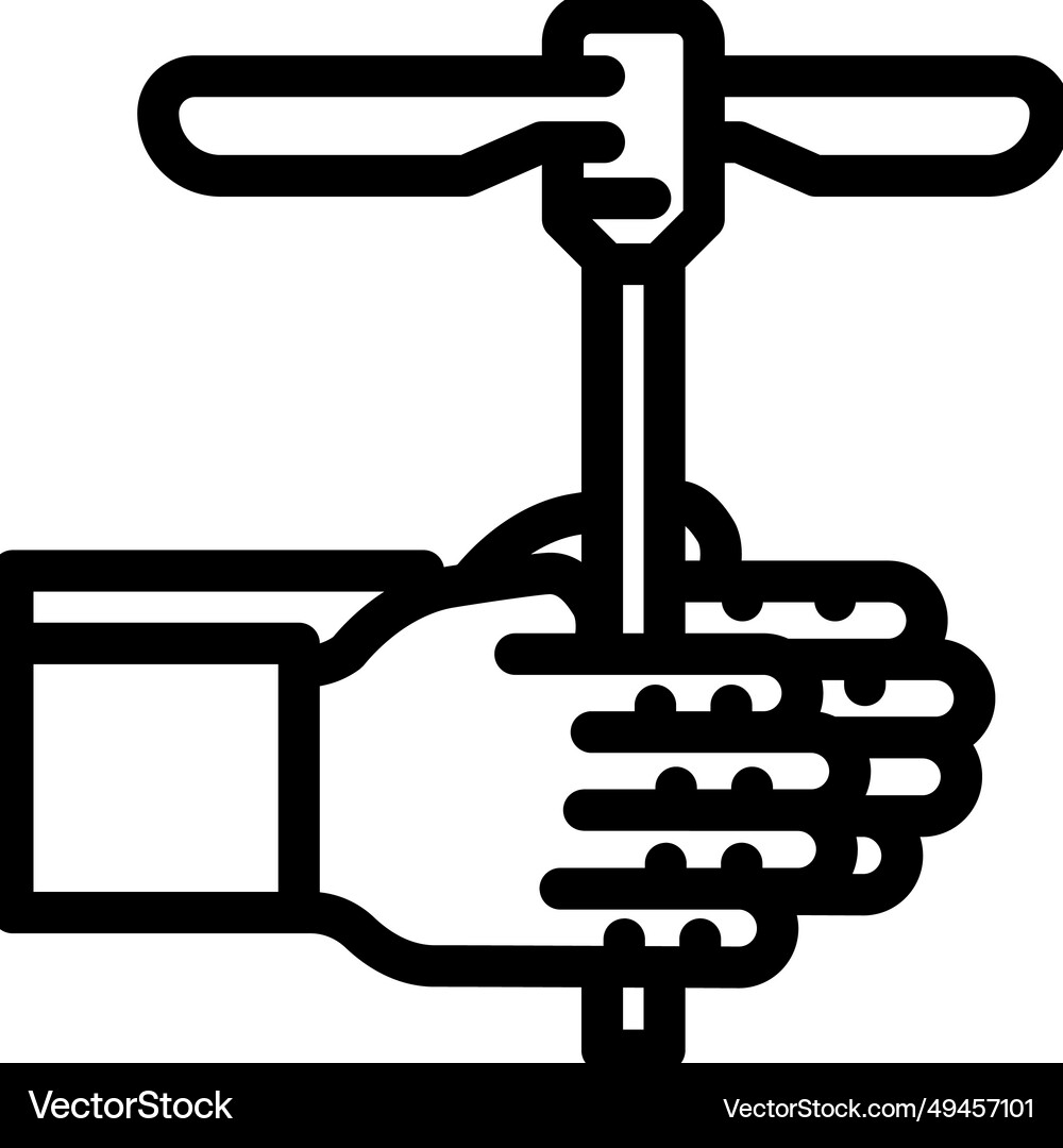 Twisting toy fidget line icon Royalty Free Vector Image