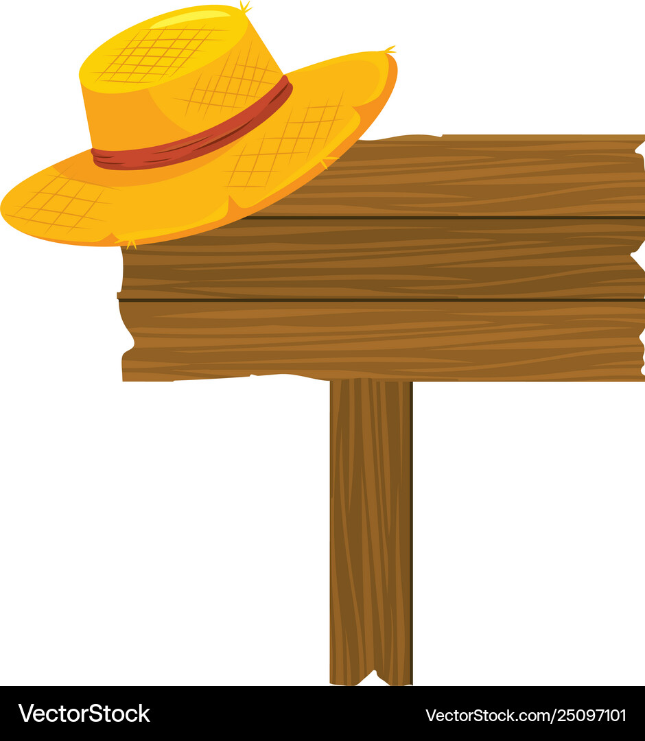 Wooden sign cartoon Royalty Free Vector Image - VectorStock