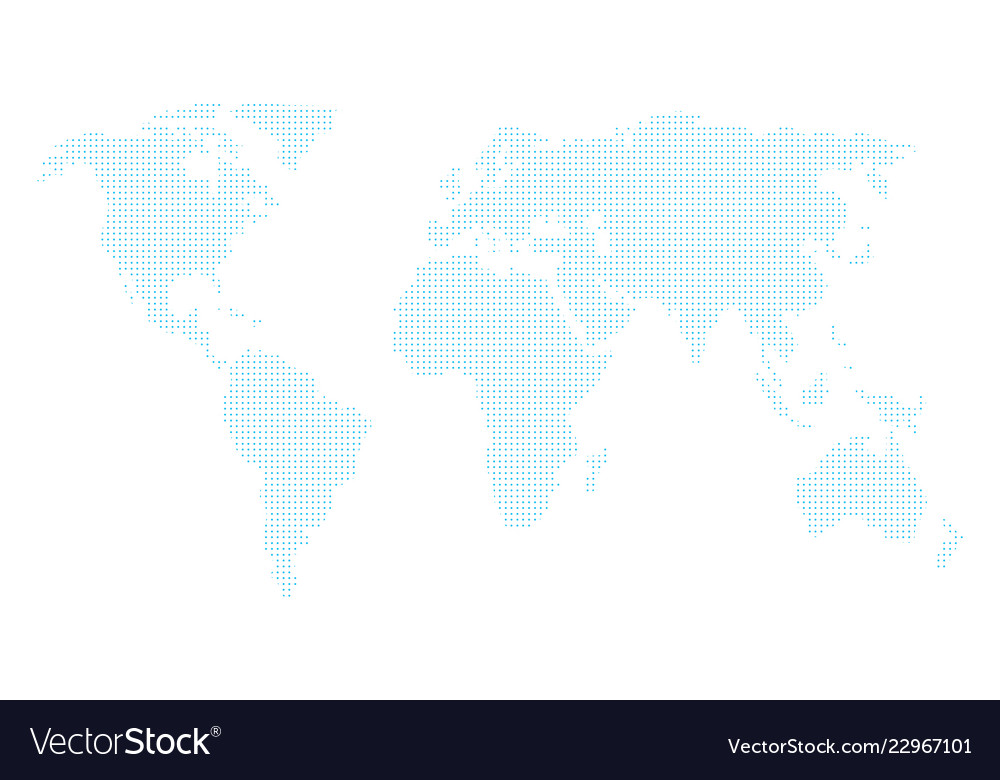World map template Royalty Free Vector Image - VectorStock