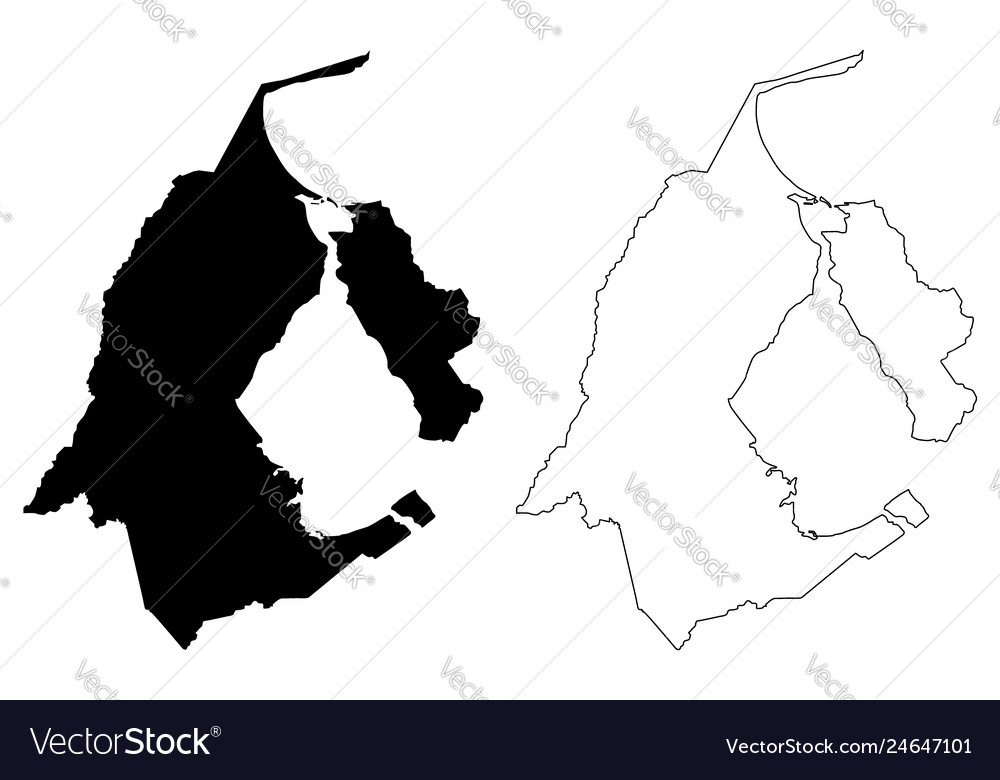 Zulia state map Royalty Free Vector Image - VectorStock