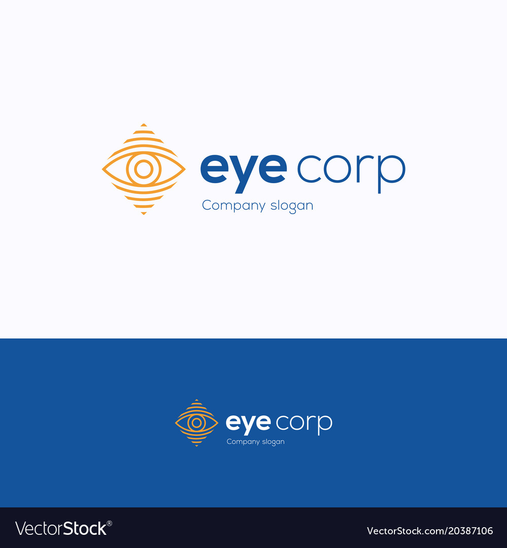 Eye corp logo Royalty Free Vector Image - VectorStock