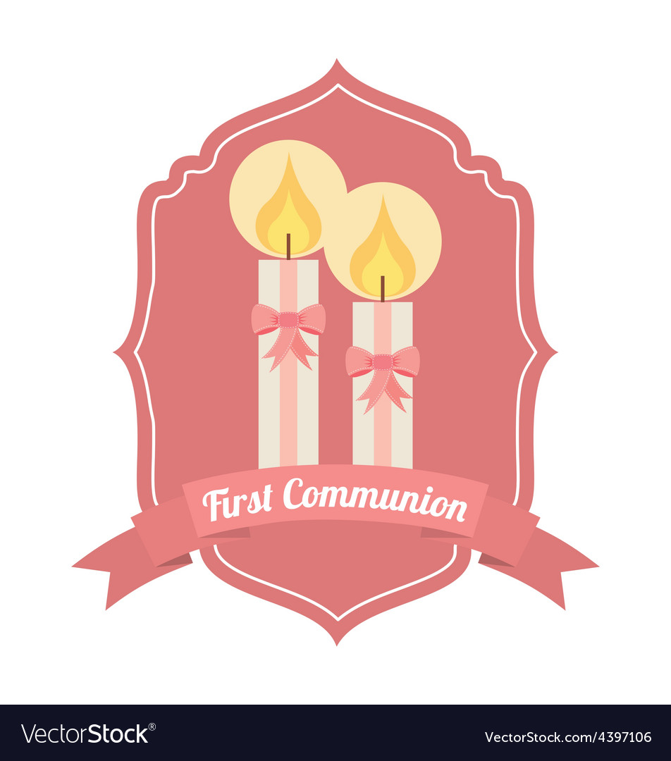 First communion Royalty Free Vector Image - VectorStock