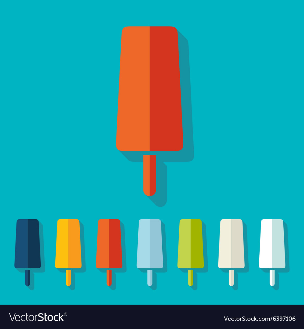Flat design ice Royalty Free Vector Image - VectorStock