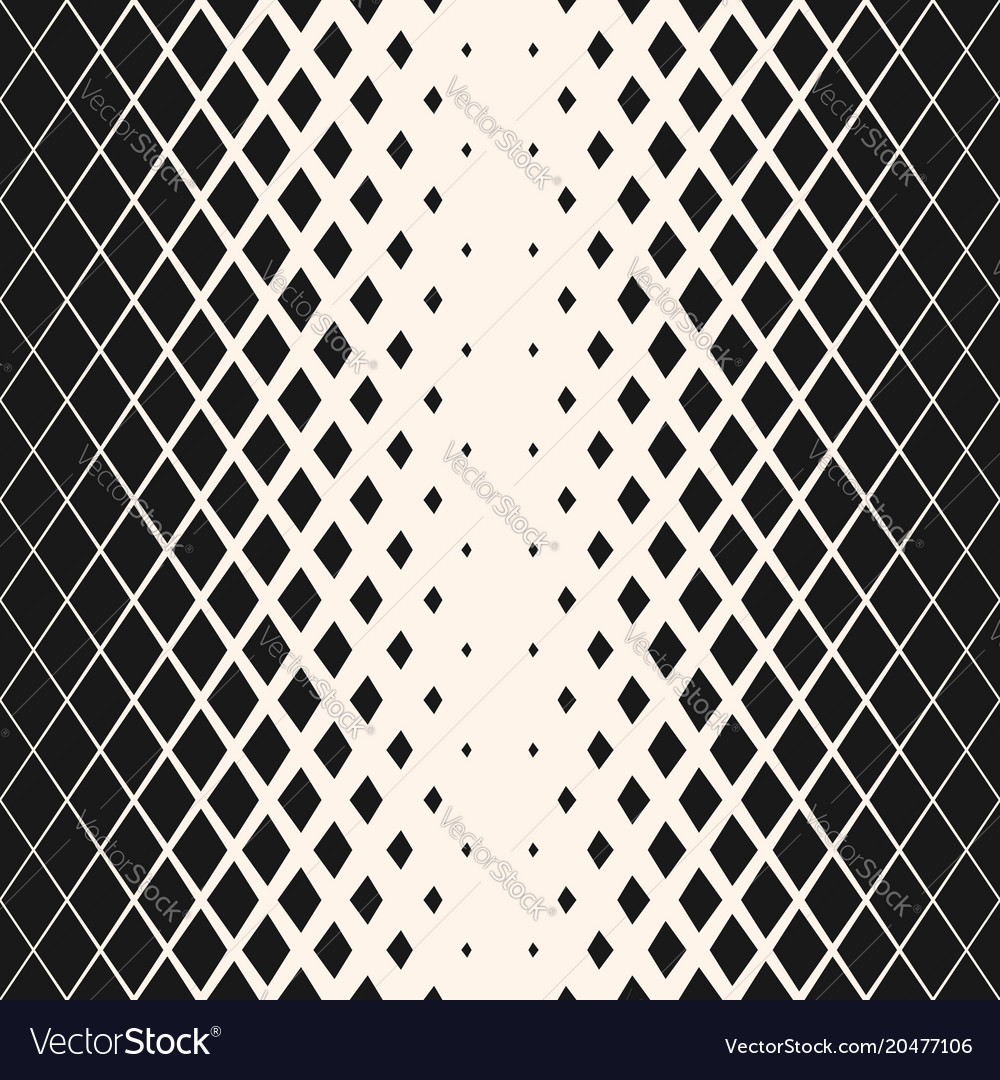 Halftone seamless pattern with rhombuses diamond Vector Image Halftone seamless pattern with rhombuses diamond Vector Image
