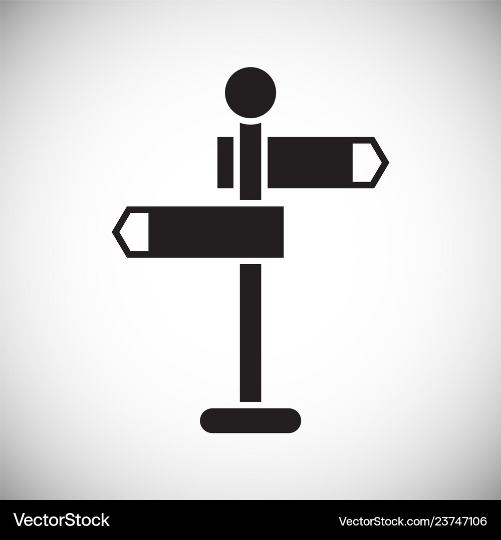Navigation signs icon on white background Vector Image