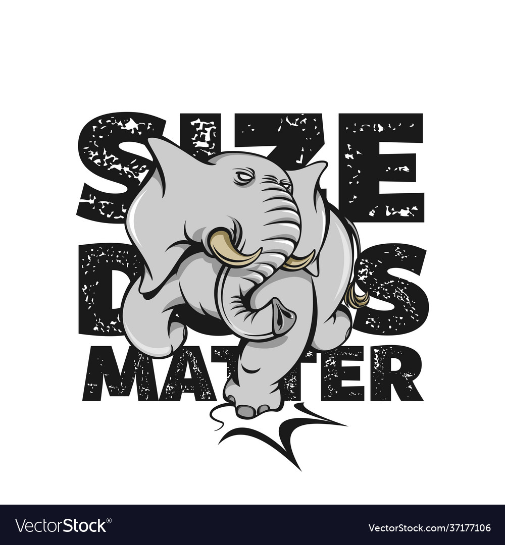 Size does matter Royalty Free Vector Image - VectorStock