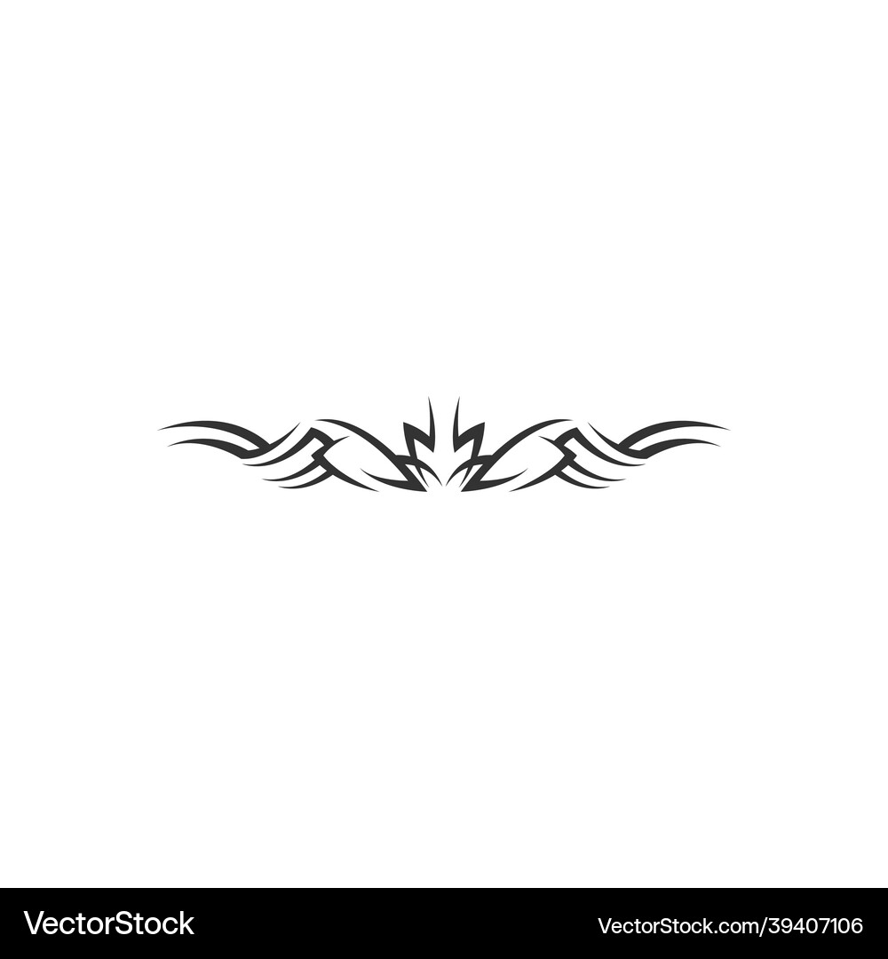 Tattoo icon logo design template Royalty Free Vector Image