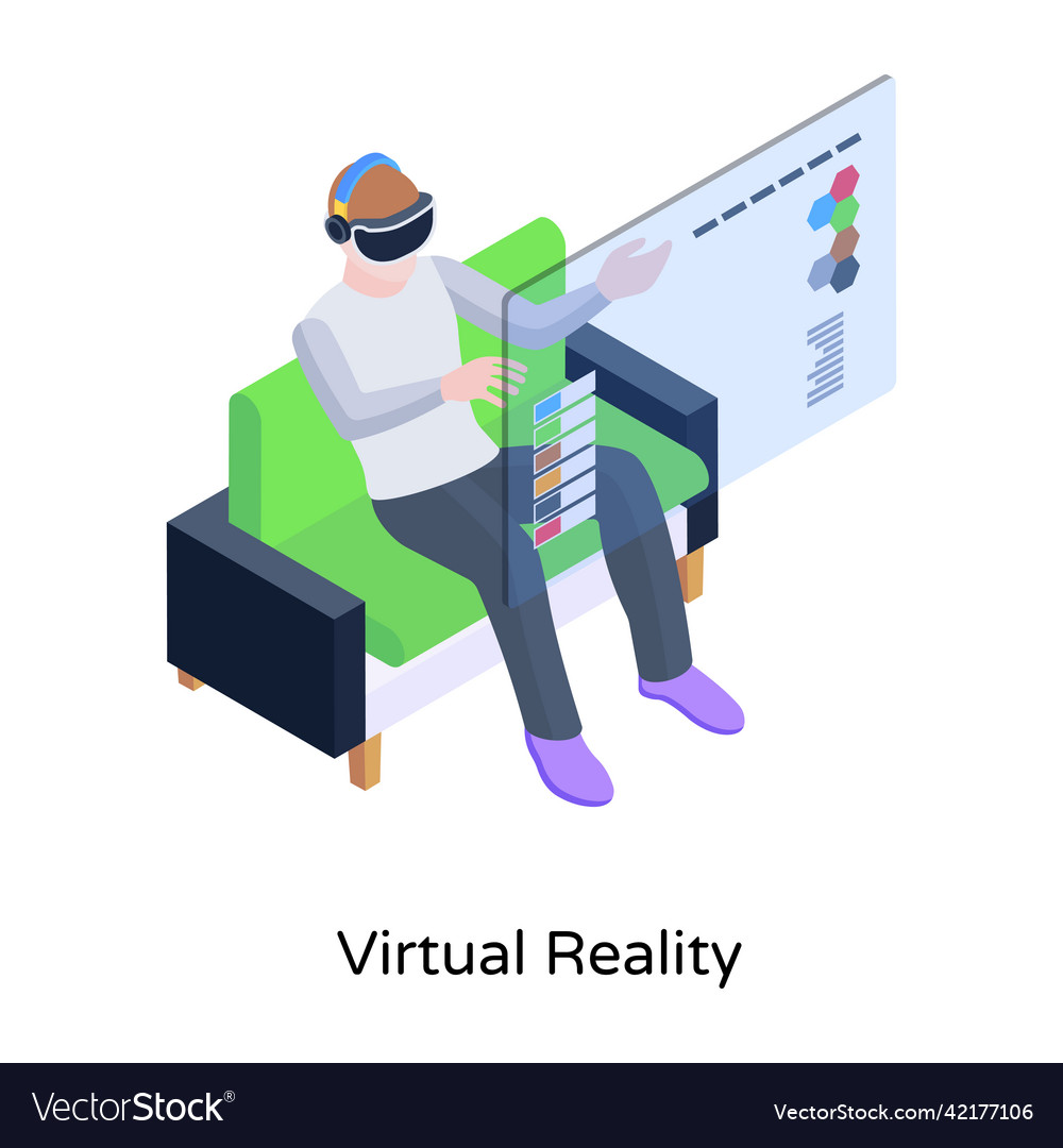 Virtual reality Royalty Free Vector Image - VectorStock