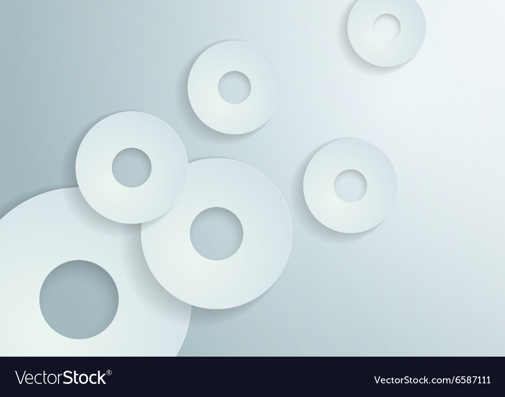 Abstract white paper circles background Royalty Free Vector Abstract white paper circles background Royalty Free Vector