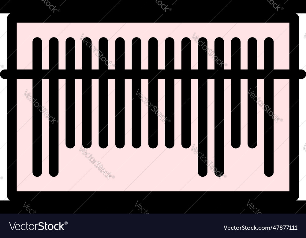 Barcode reader icon flat Royalty Free Vector Image