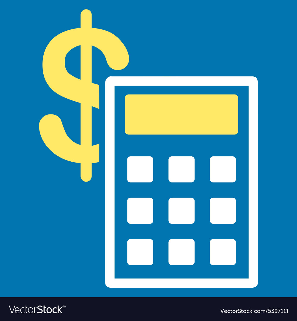 Calculation icon from commerce set Royalty Free Vector Image