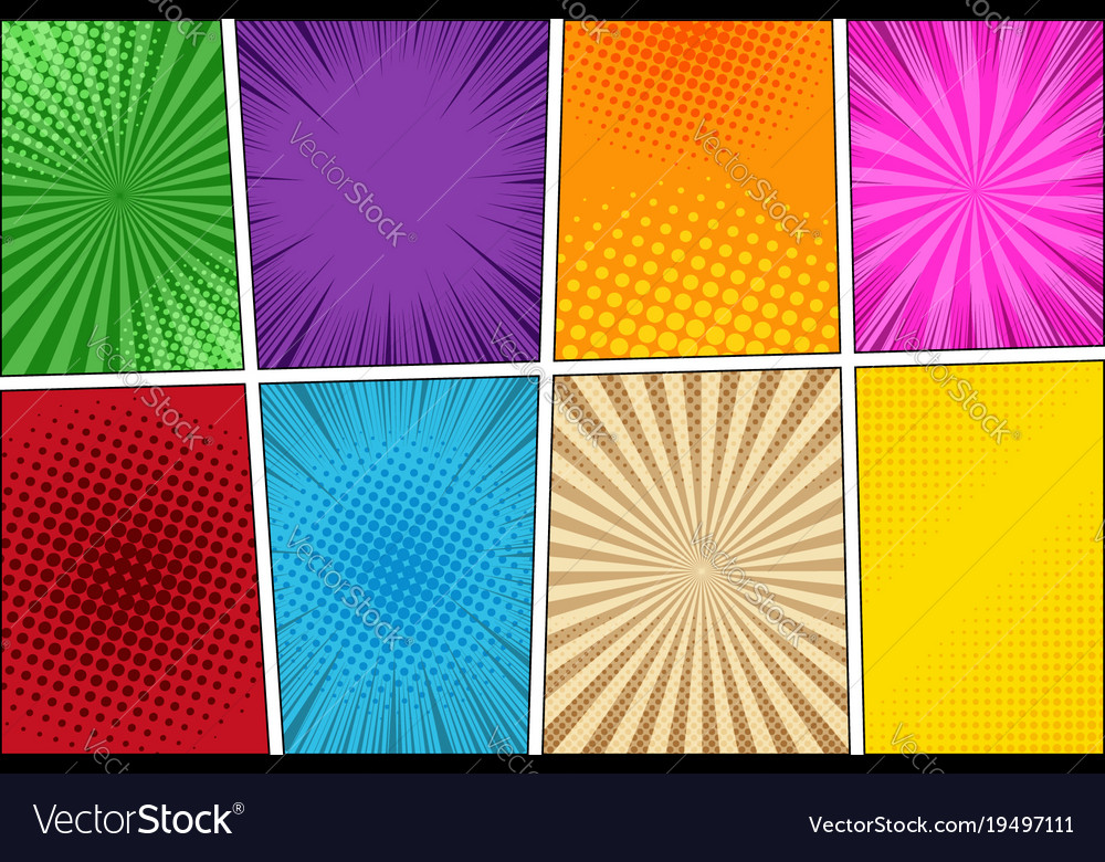 Comic book background Royalty Free Vector Image