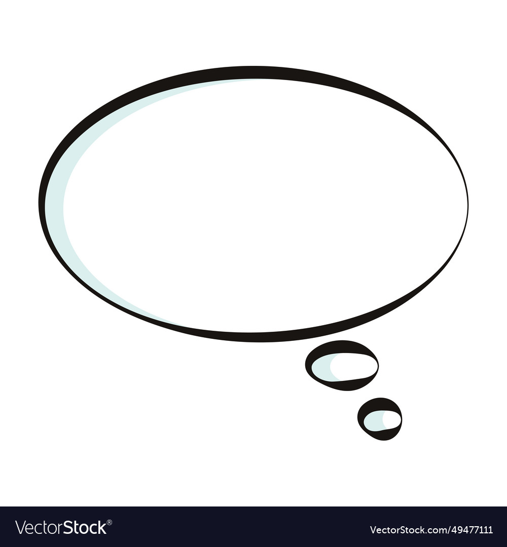 Empty comic bubble chat Royalty Free Vector Image