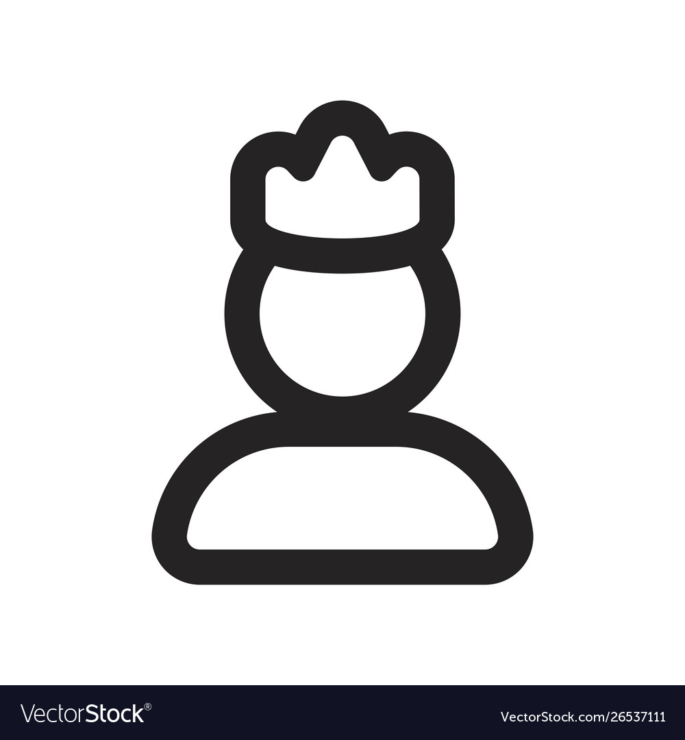 King icon Royalty Free Vector Image - VectorStock