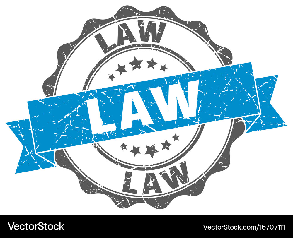 Law stamp sign seal Royalty Free Vector Image - VectorStock