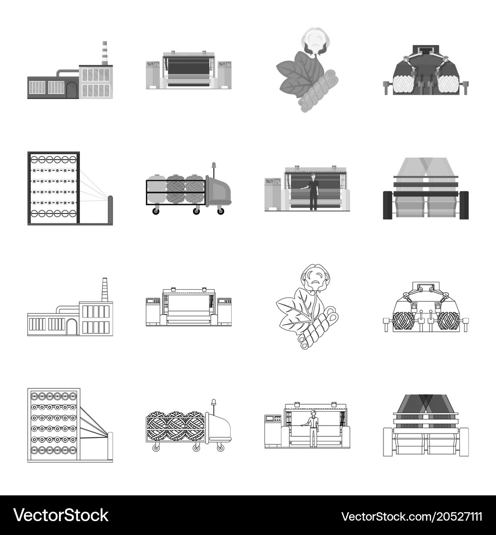 Machine equipment spinning and other web icon Vector Image