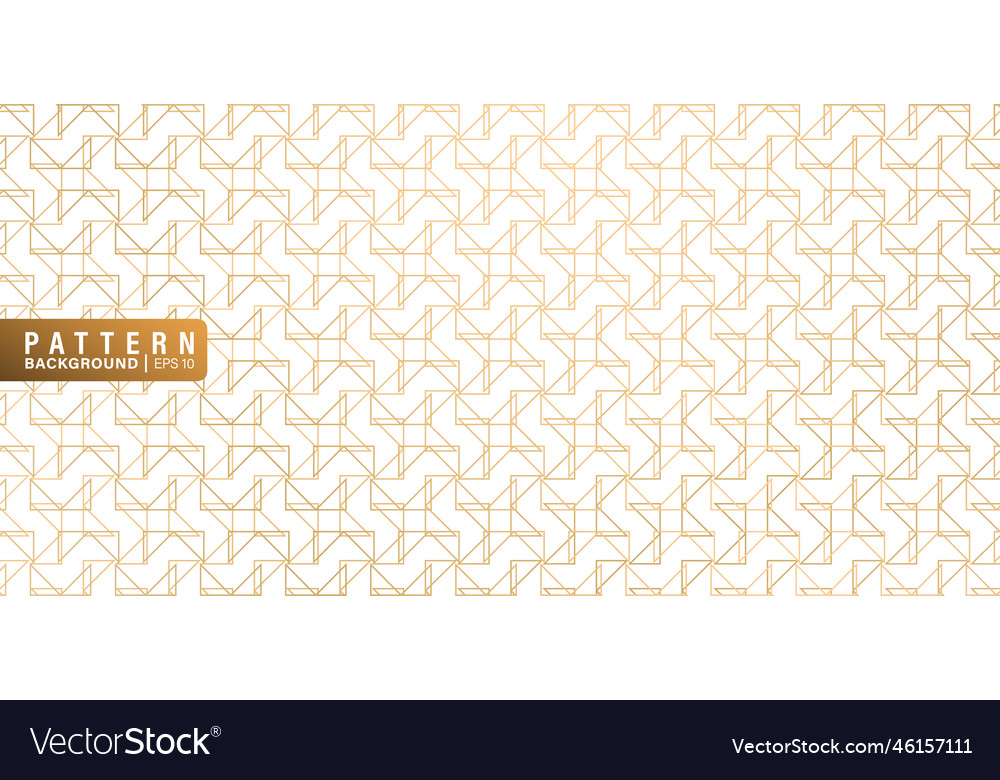 Pattern geometric gold Royalty Free Vector Image