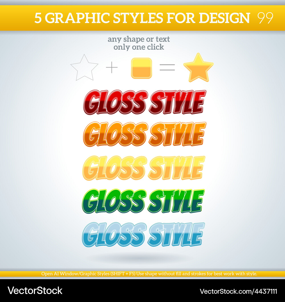 Set of various graphic styles for design Vector Image