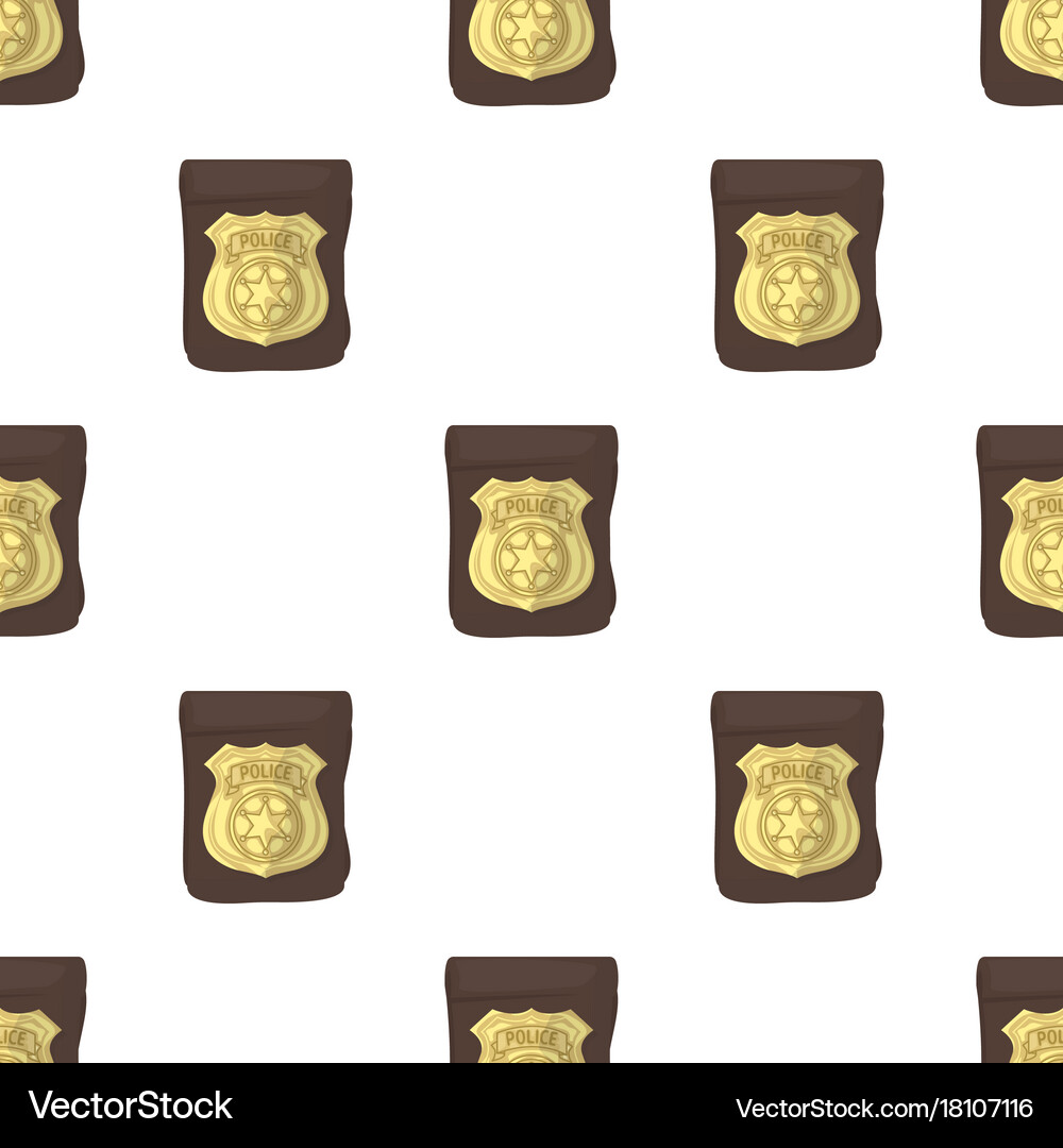 A badge police detective Royalty Free Vector Image