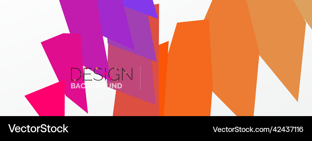 Background colorful shapes template wallpaper Vector Image