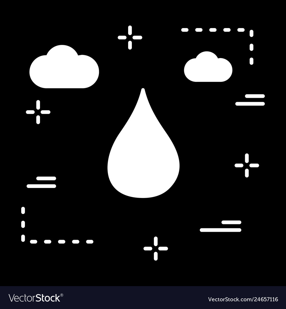 Drop icon Royalty Free Vector Image - VectorStock