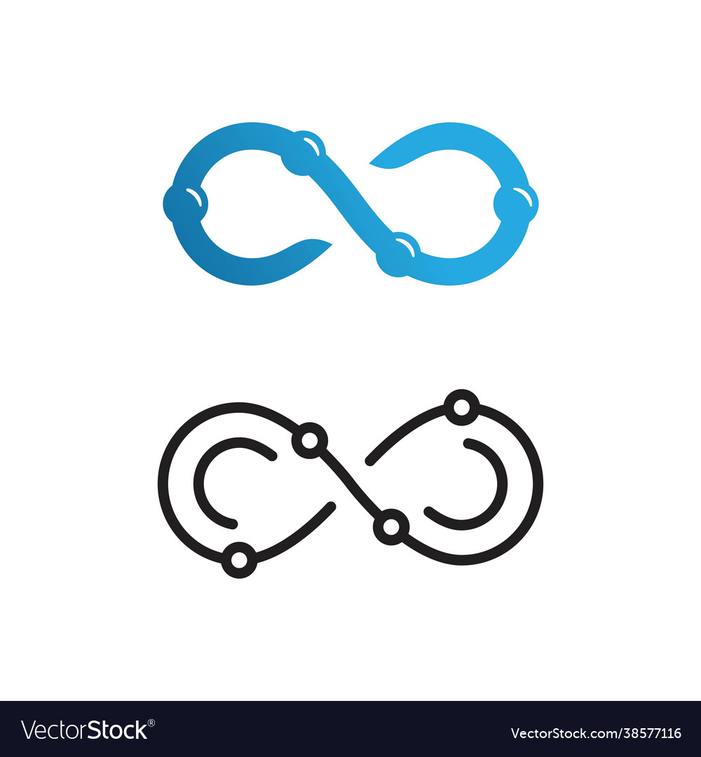 Infinity design icon Royalty Free Vector Image