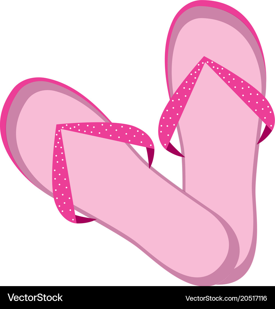 Pair of sandas Royalty Free Vector Image - VectorStock