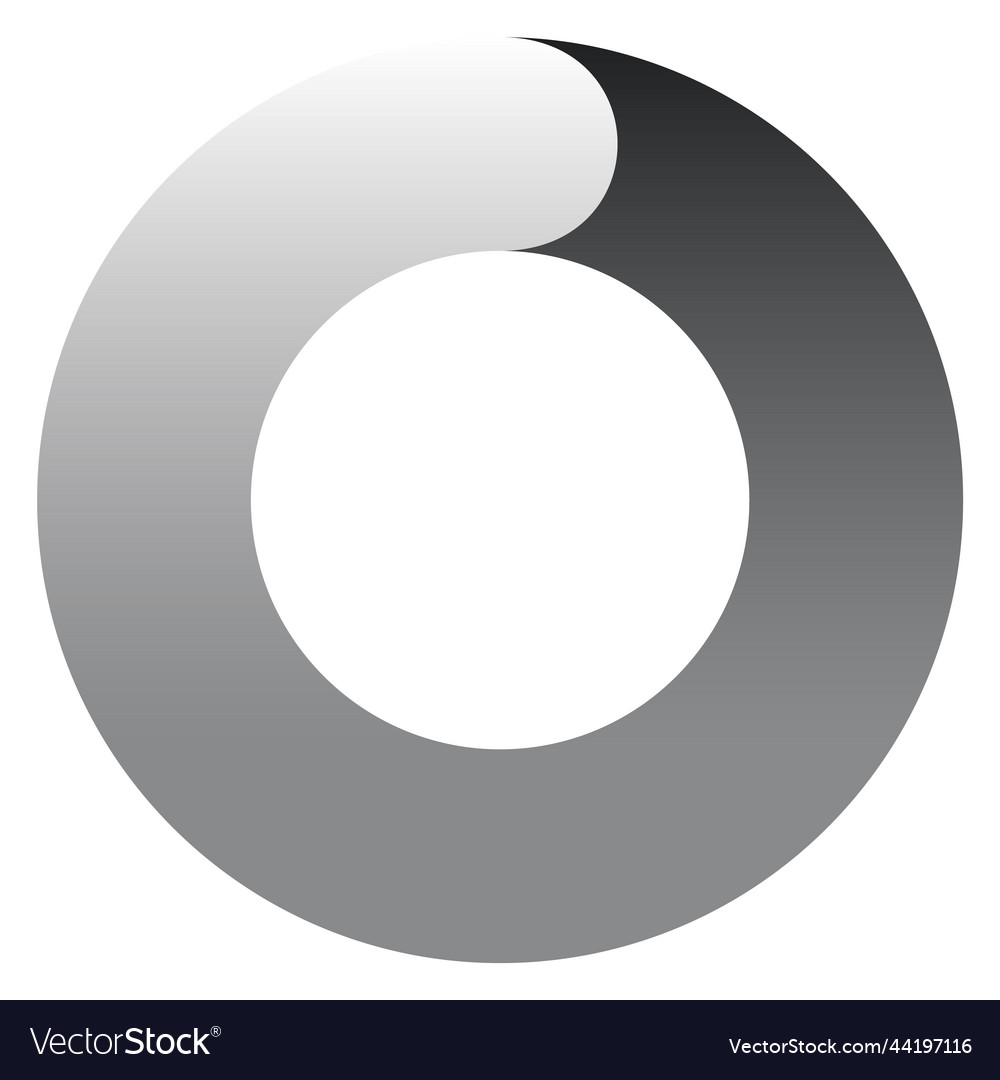 Round Gradient Indicator Loading Icon Buffering Vector Image 