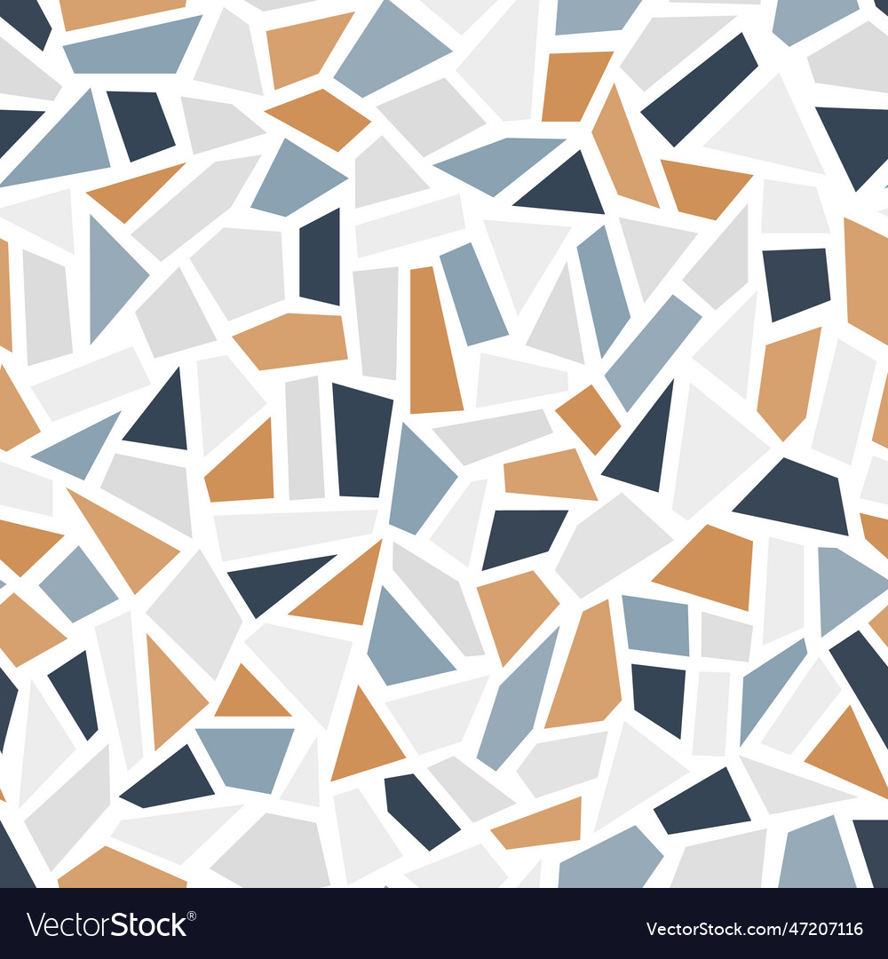 Terrazzo ceramic mosaic seamless pattern Vector Image