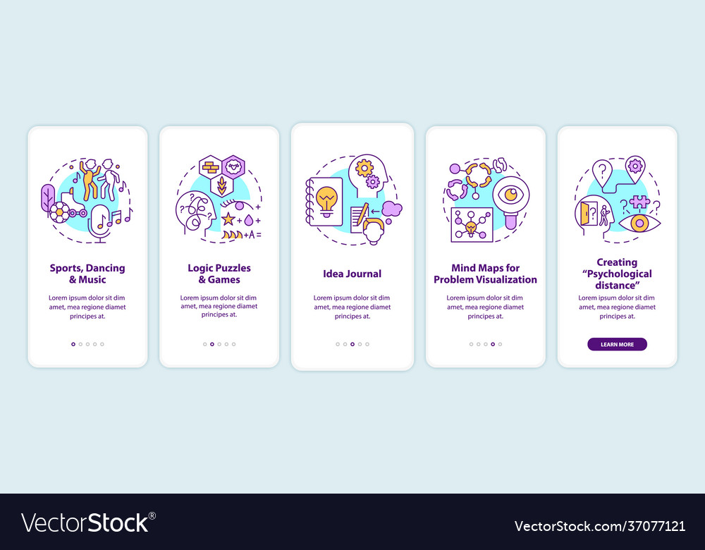 Boosting problem solving skills tips onboarding Vector Image