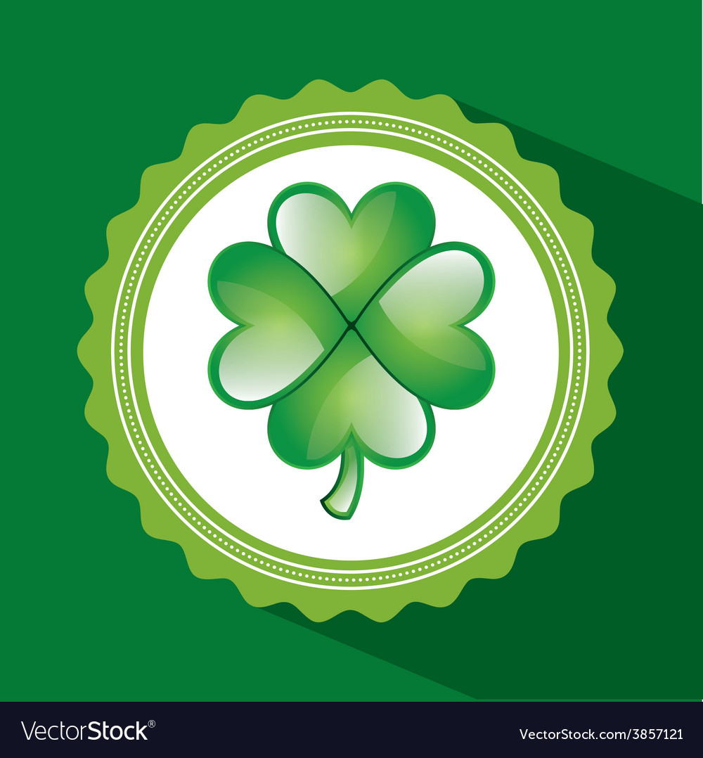 Clover leaf design Royalty Free Vector Image - VectorStock