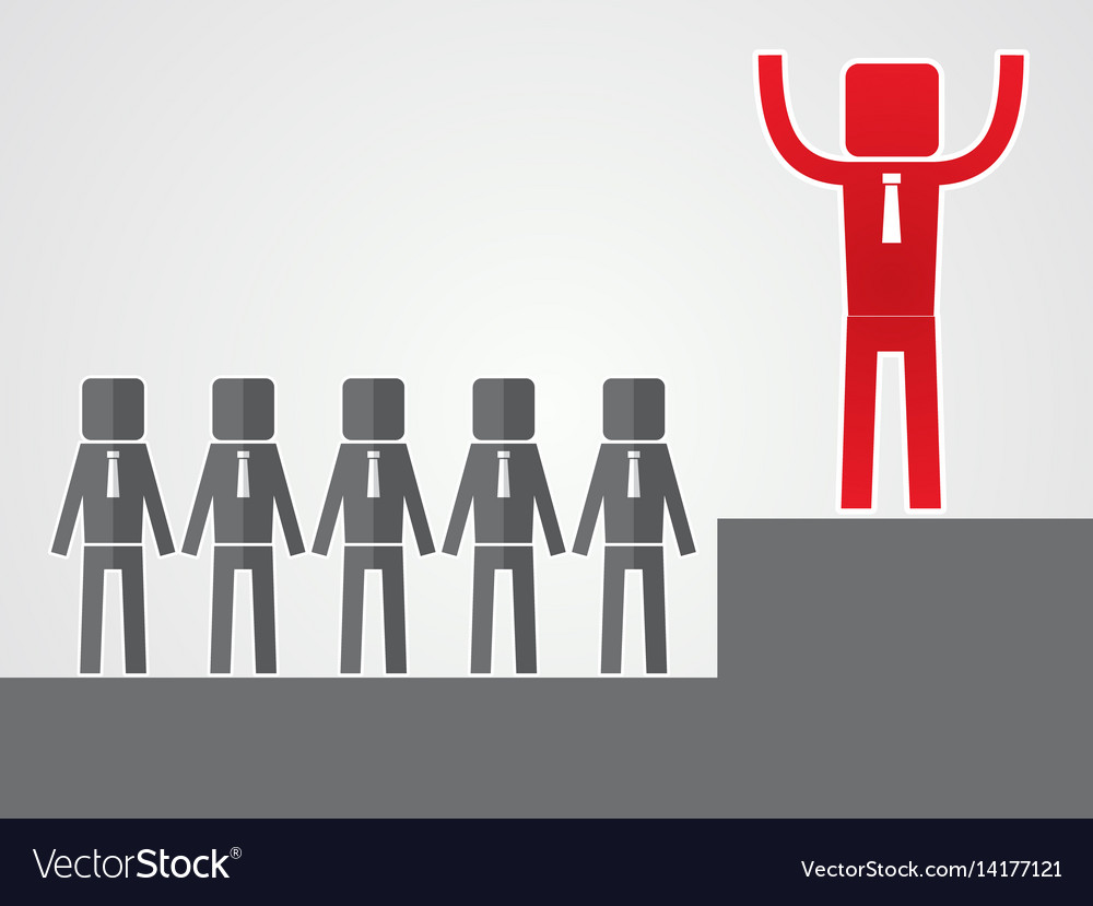 Competitor concept Royalty Free Vector Image - VectorStock